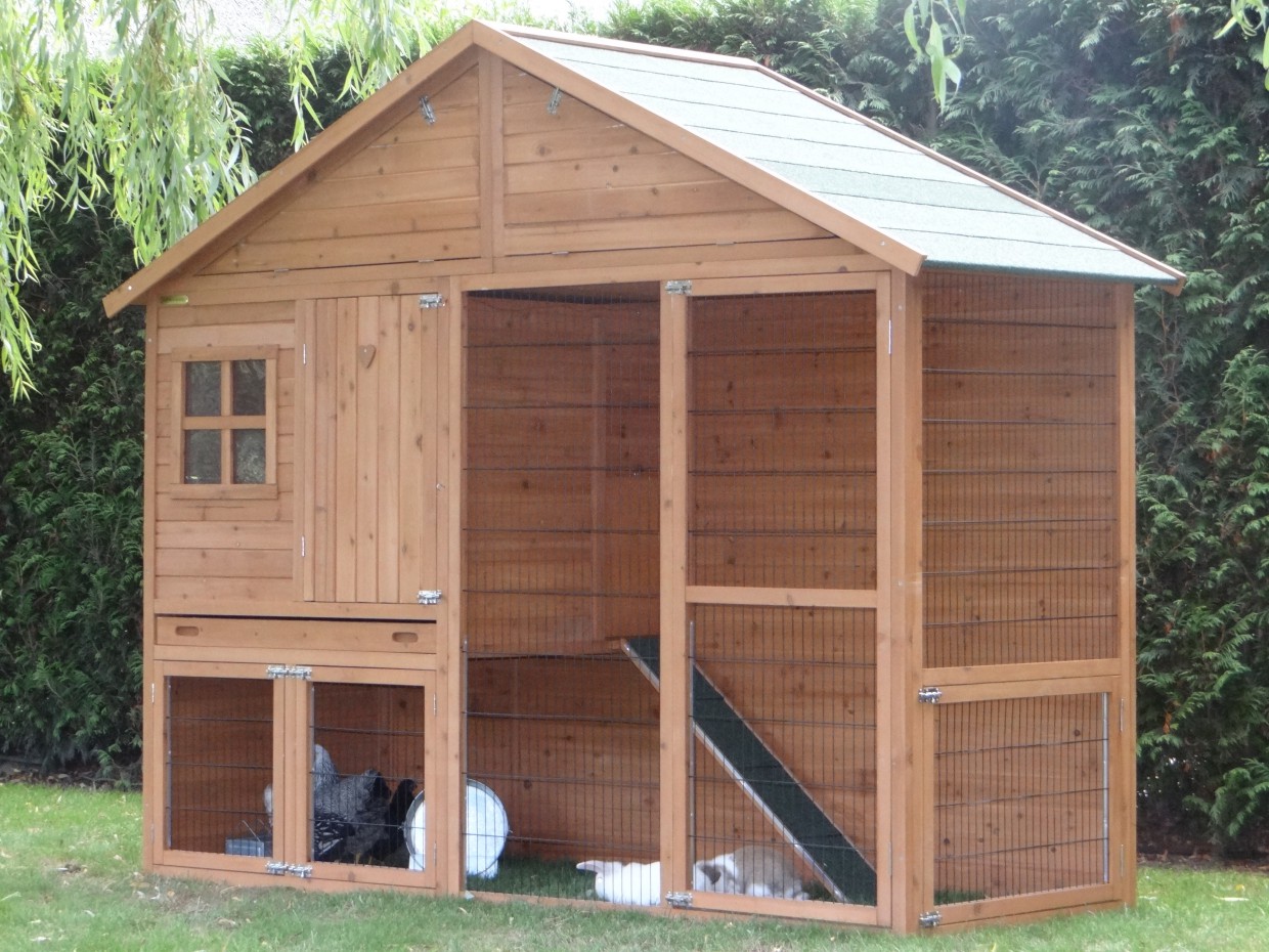 Konijnenhok Holiday Large antiknaag | Groot konijnenhok