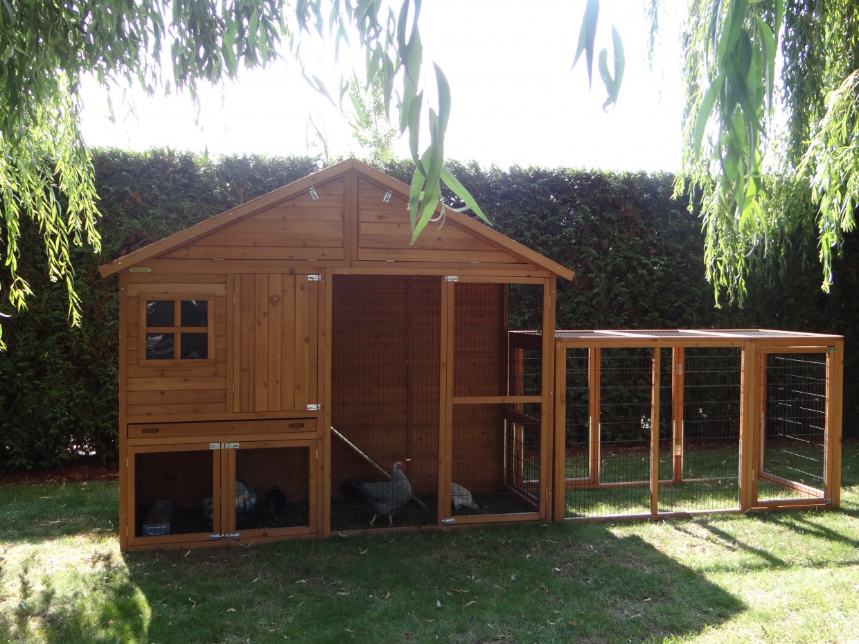 Groot konijnenhok kopen? Konijnenhok Holiday Large met extra ren